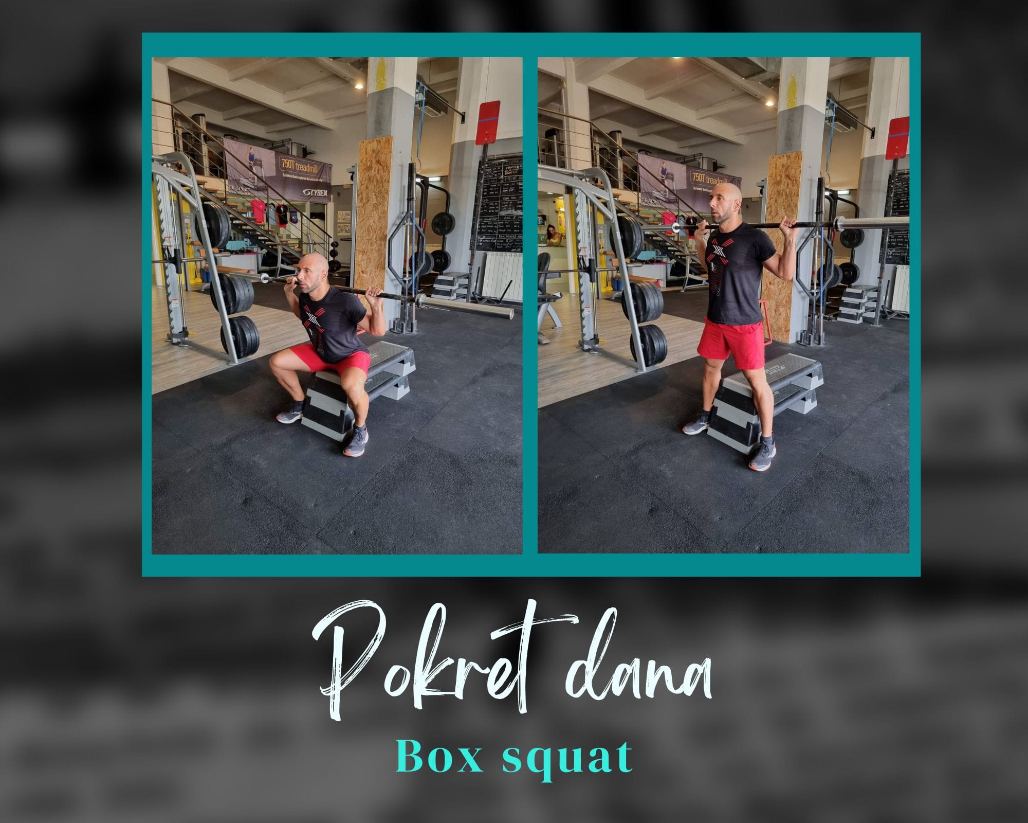 Box squat - Fitness Centar Active